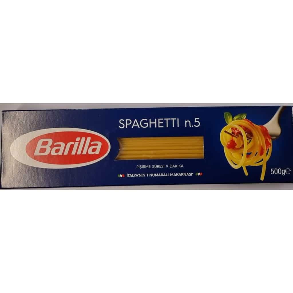 Barilla pasta Spaghetti nr.5 500g - Velkommen til Dagligvare på nett ...